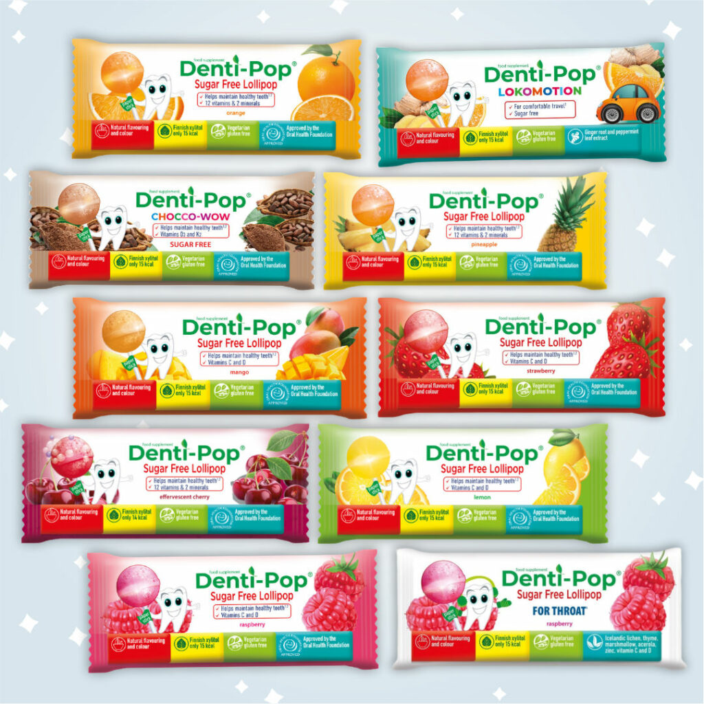 “Denti-POP” becukriai ČIULPINUKAI su vitaminais ir mineralais – MustBee