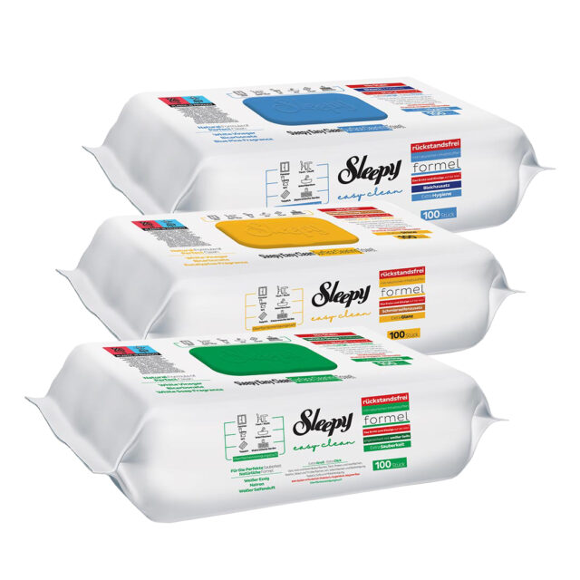 Sleepy "Easy Clean" paviršių valymo servetėlės, 100 vnt. - MustBee