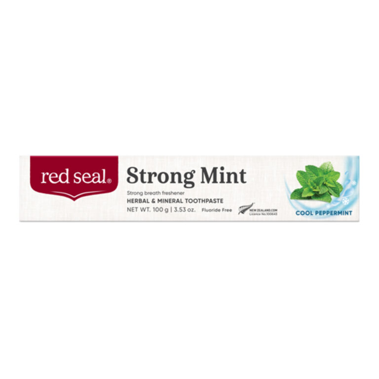 "Red seal" dantų pasta be fluoro suaugusiems "Strong Mint", 100 g ...